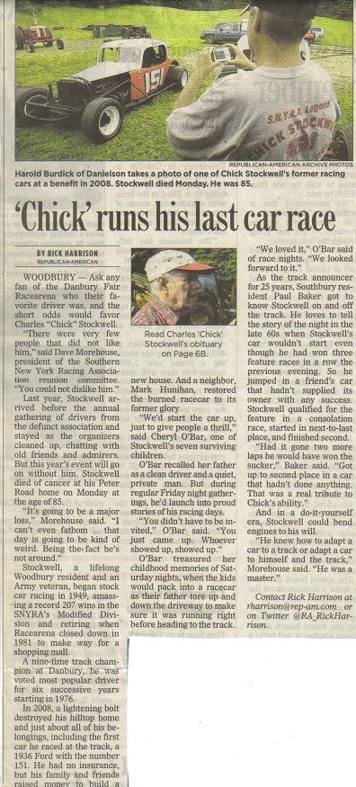 CHARLES ‘CHICK’ STOCKWELL JR. RIP – Dover Drag Strip