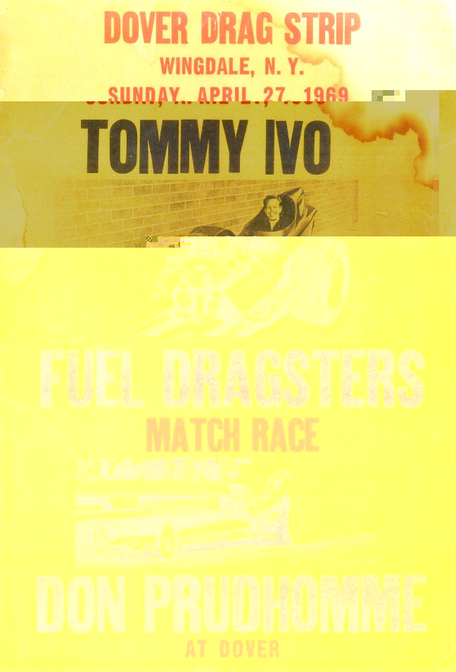 Brian Finds Original Snake Vs. Ivo Poster – Dover Drag Strip